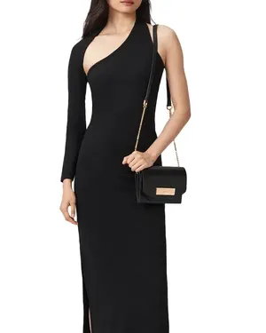 ALLSAINTS Etta Small Leather Clutch Bag - Black
