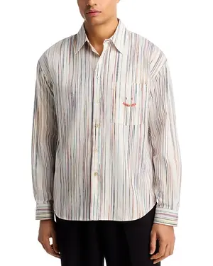 Paul Smith Long Sleeve Button Front Shirt - White