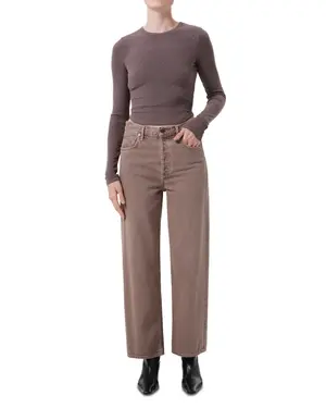AGOLDE Ren High Rise Wide Leg Ankle Jeans