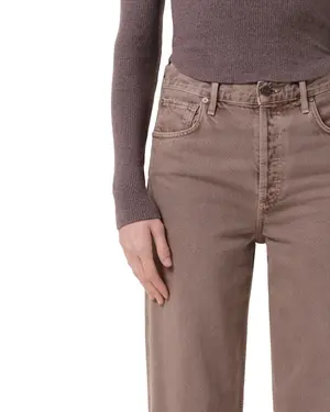 AGOLDE Ren High Rise Wide Leg Ankle Jeans