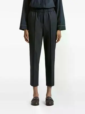 Peserico Checked Trousers - Blue