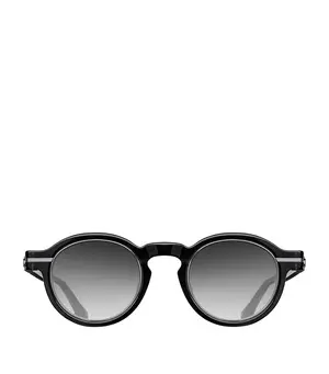 Matsuda Thick-frame Round Sunglasses - Grey