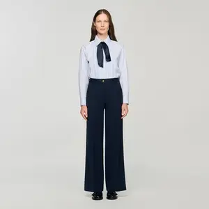 Sandro Striped Straight-leg Trousers