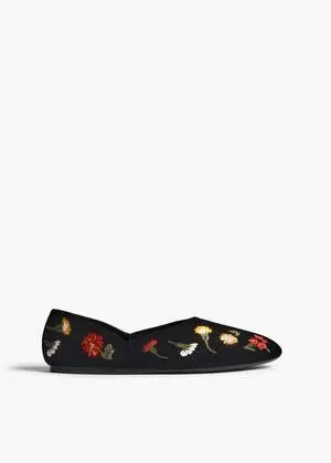 Khaite Jane Flat - Black Multi