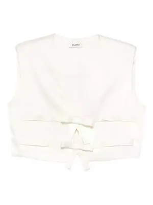 Sandro Sleeveless Bow-detail Top