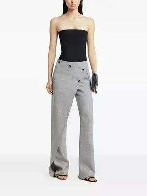 COURREGES Strapless Button-fastening Bodysuit