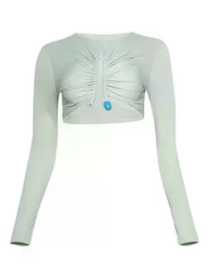 Christopher Esber Crystal-pin Ribbed Top