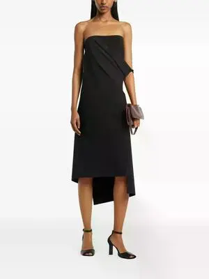 COURREGES Draped Asymmetrical Midi Dress