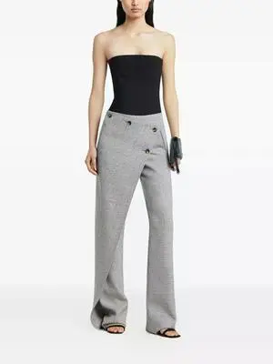 COURREGES Oblique Button Trousers