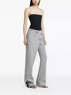 COURREGES Oblique Button Trousers