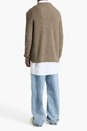 MAISON MARGIELA Oversized Donegal Ribbed Wool-blend Sweater