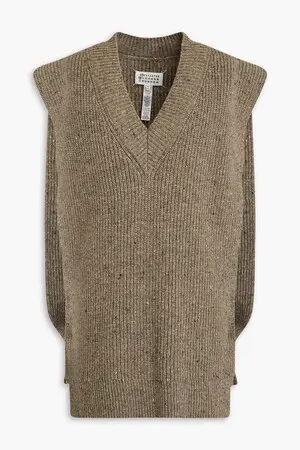 MAISON MARGIELA Donegal Ribbed Wool-blend Vest