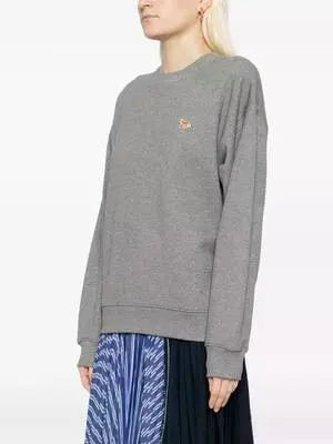 Maison Kitsuné Crewneck Sweatshirt With Fox Logo - Grey
