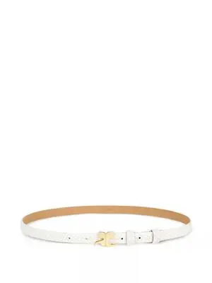 COURREGES Viper Leather Belt - White