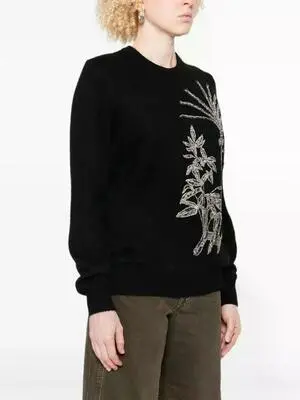 Costarellos Floral-embellished Sweater