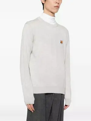 Maison Kitsuné Fox Head Patch Sweatshirt - Grey