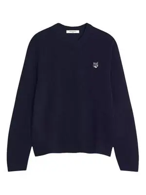 Maison Kitsuné Fox-head Wool Sweater