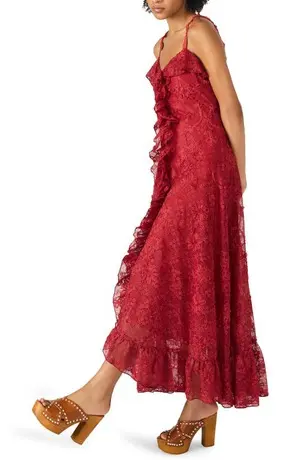 Steve Madden Irisia Ruffle Lace Maxi Dress