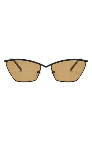 FIFTH & NINTH Devon Cat-eye Sunglasses - Black /brown