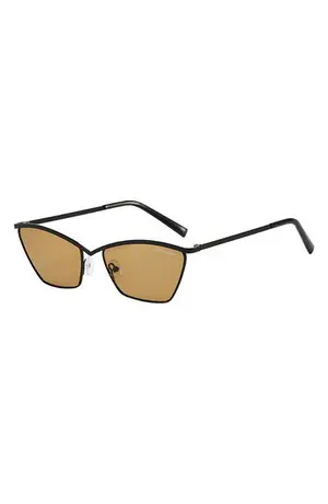 FIFTH & NINTH Devon Cat-eye Sunglasses - Black /brown
