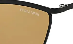 FIFTH & NINTH Devon Cat-eye Sunglasses - Black /brown