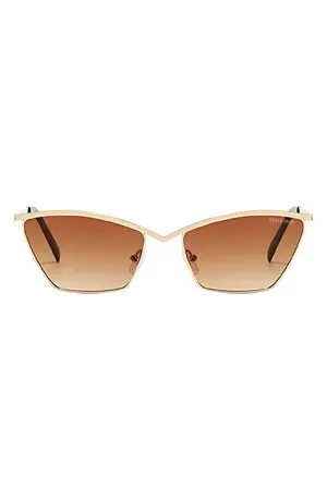 FIFTH & NINTH Devon Cat-eye Sunglasses - Gold /brown