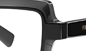 FIFTH & NINTH 50mm Square Blue Light Blocking Glasses - Black