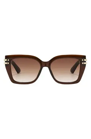 FIFTH & NINTH Geometric Sunglasses - Brown/brown