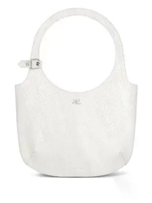 COURREGES Snakeskin-embossed Handbag