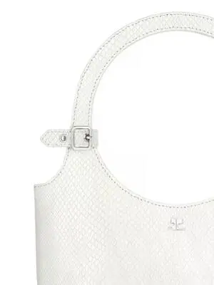 COURREGES Snakeskin-embossed Handbag