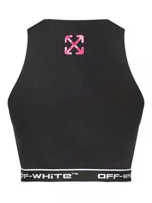 Off-White Arrow-motif Jacquard Crop Top