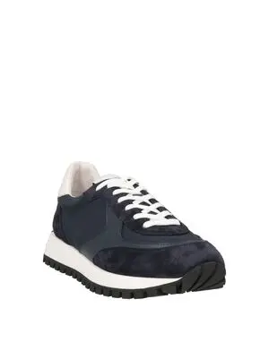 GIANVITO ROSSI Suede & Leather Sneakers - Blue