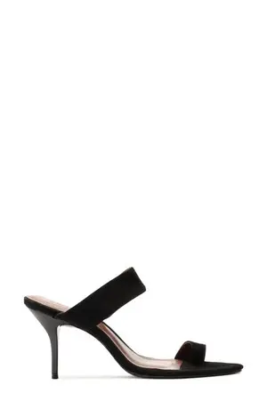 Schutz Melina Pointed Toe Slide Sandal - Black