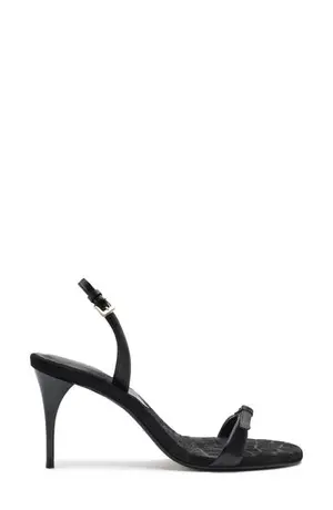 Schutz Aurora Mid Heel Slingback Sandal - Black
