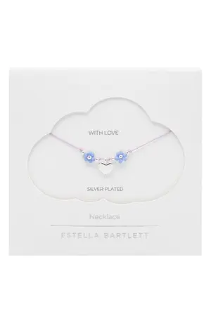 Estée Lauder Miyuki Beaded Necklace With Heart Charm