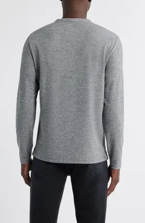 Robert Barakett Alec Heathered Henley - Grey