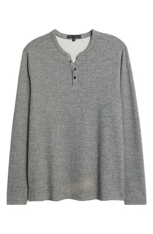 Robert Barakett Alec Heathered Henley - Grey