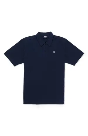 Hurley Icon Slub Polo - Obsidian