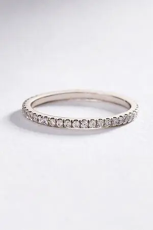 ANA LUISA Céline Eternity Ring - Silver