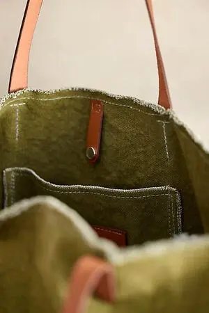 TERRAIN Hana Canvas Boat Bag - Olive
