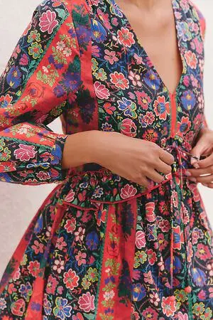 RO'S GARDEN Jerez Long-sleeve Mini Dress