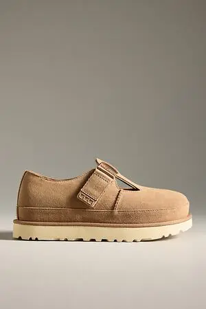 UGG Goldenstar Mary Jane Slip-on Clogs - Chestnut