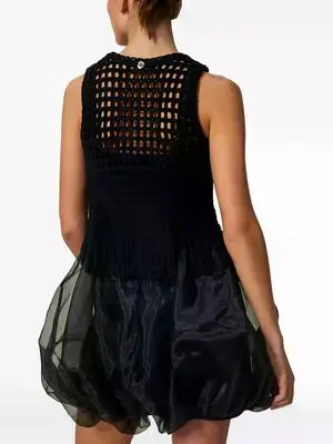 TWINSET Crochet-trimmed Mini Dress