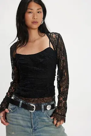 Free People Paloma Lace Top