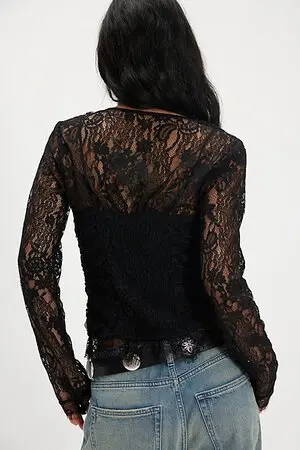 Free People Paloma Lace Top