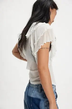 Free People Vivianne Knit Tee