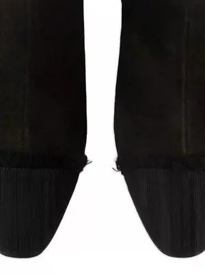 PAUL WARMER 60mm Fringed Toe-cap Booties
