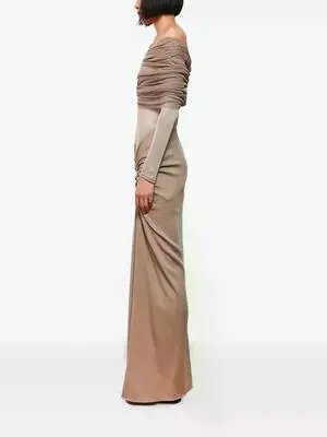 Christopher Esber Sonora Off-the-shoulder Dress - Neutrals