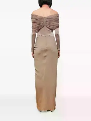 Christopher Esber Sonora Off-the-shoulder Dress - Neutrals