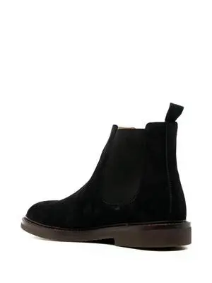 Brunello Cucinelli Elasticated-panel Chelsea Leather Boots